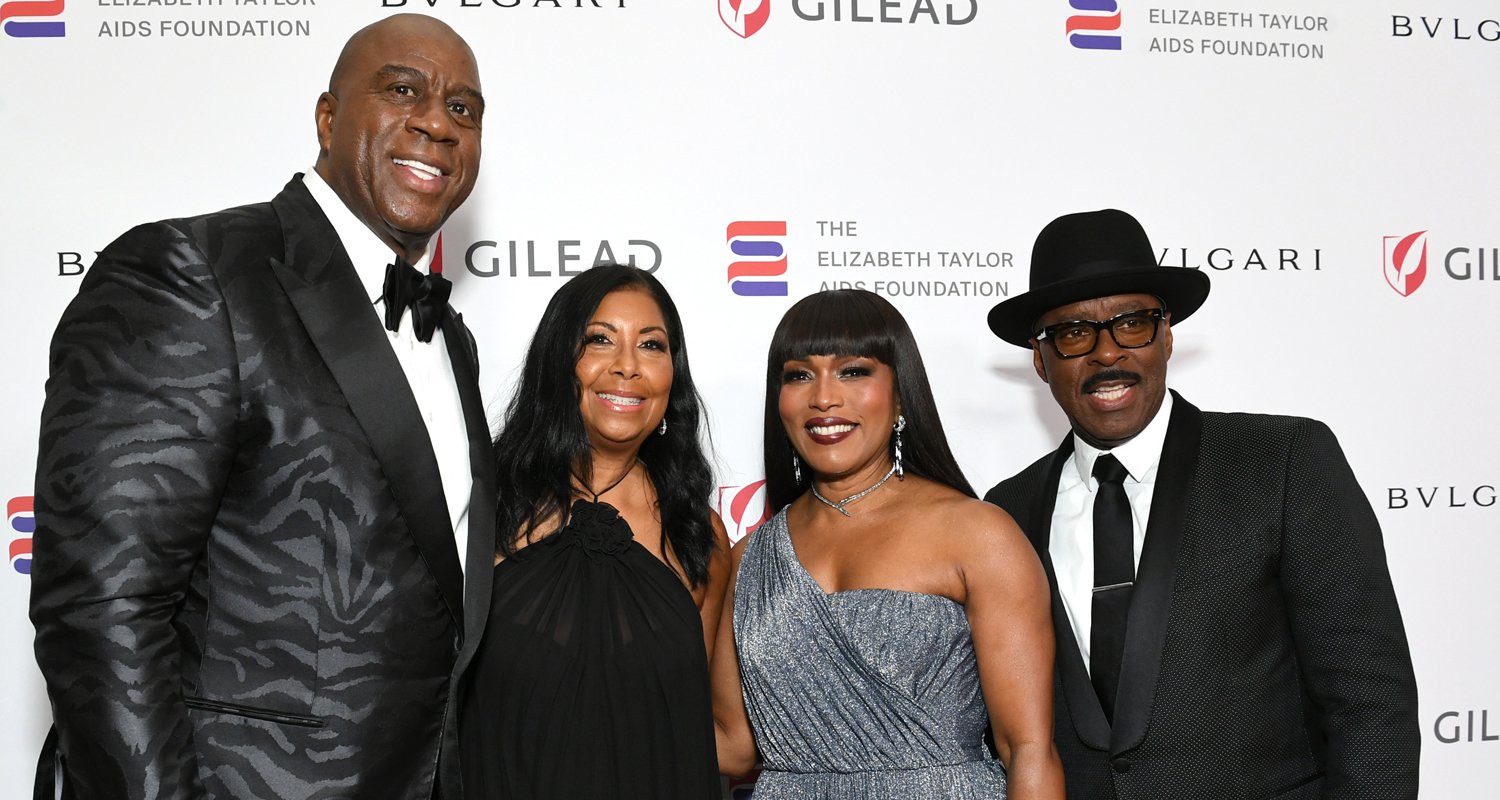 Angela Bassett & Courtney B. Vance Honor Magic Johnson & Wife Cookie at ...