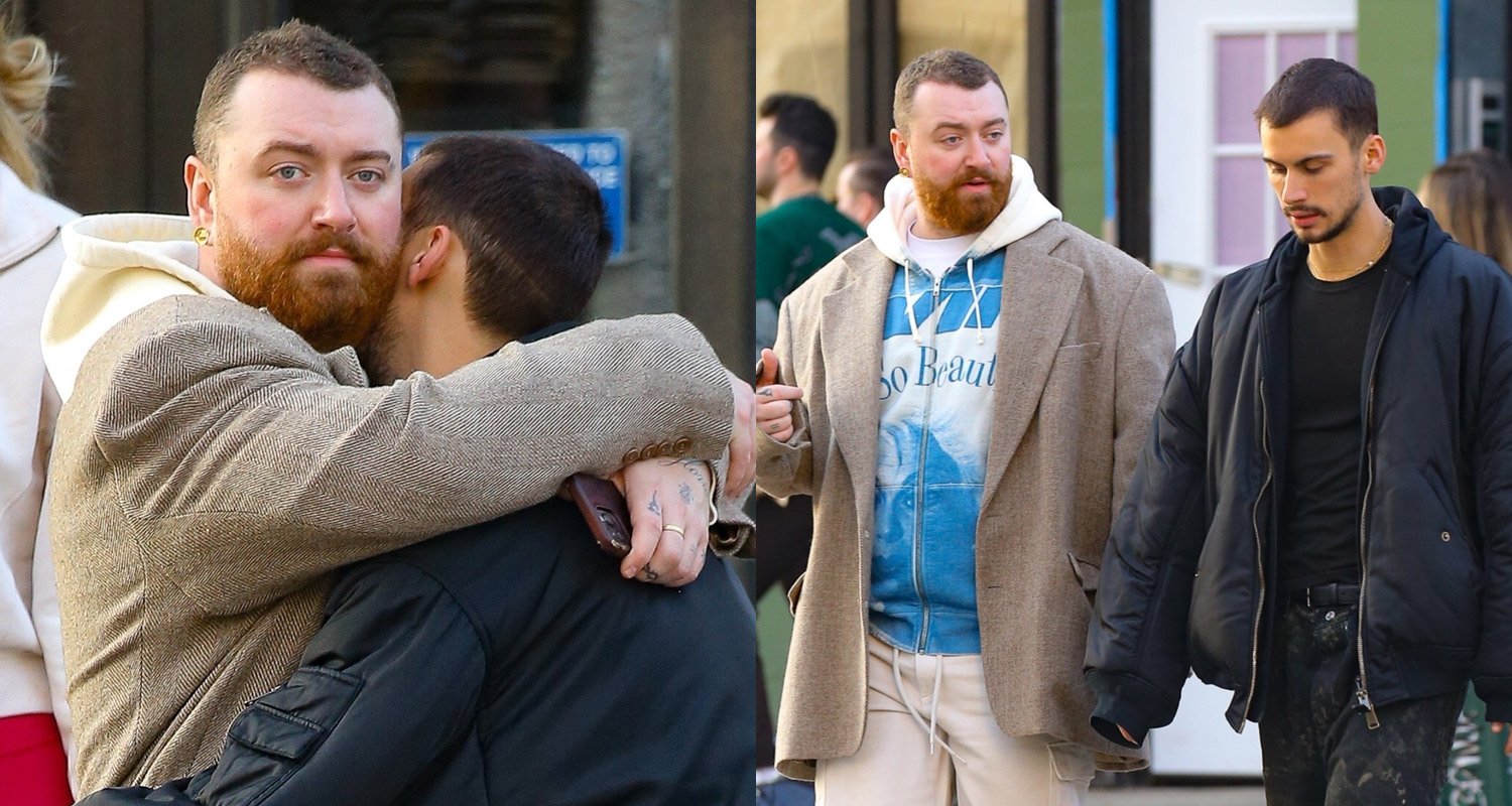 Sam Smith & Boyfriend Christian Cowan Share Loving Embrace During ...