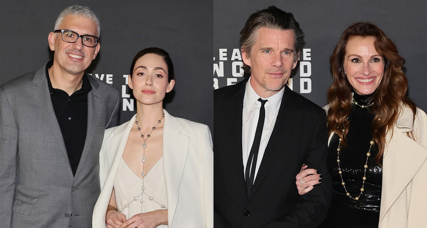 Emmy Rossum Supports Husband Sam Esmail at ‘Leave the World Behind ...