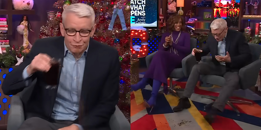 Gayle King’s Question About Anderson Cooper’s Sex Life Makes Him Spit ...