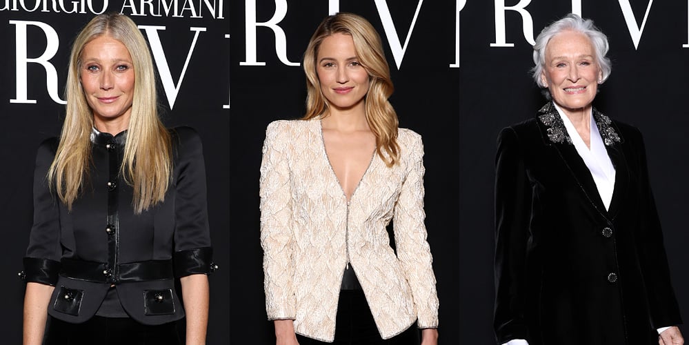 Gwyneth Paltrow & Dianna Agron Have a ‘Glee’ Reunion at Giorgio Armani ...