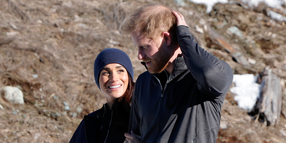 Meghan Markle & Prince Harry Spend a Second Day in the Snow During ...
