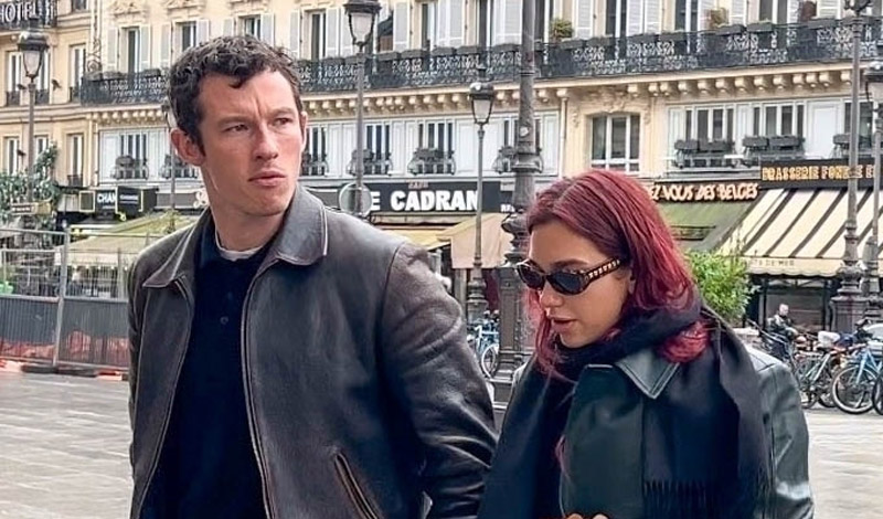 Dua Lipa & Callum Turner Hold Hands While Catching a Train from Paris ...