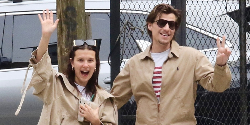 Millie Bobby Brown & Jake Bongiovi Wave Exuberantly at Onlookers in NYC ...