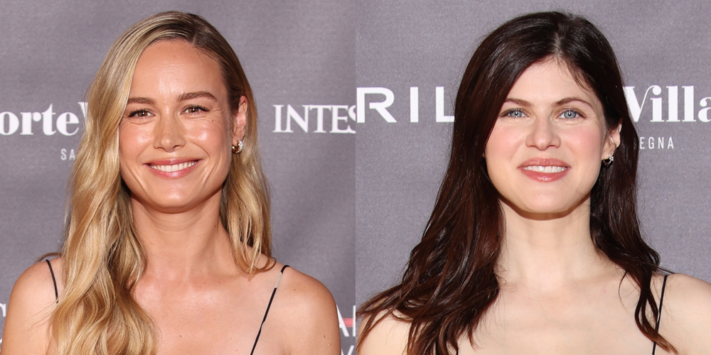 Brie Larson & Alexandra Daddario Twin in Same Polka-Dot Dress (They ...