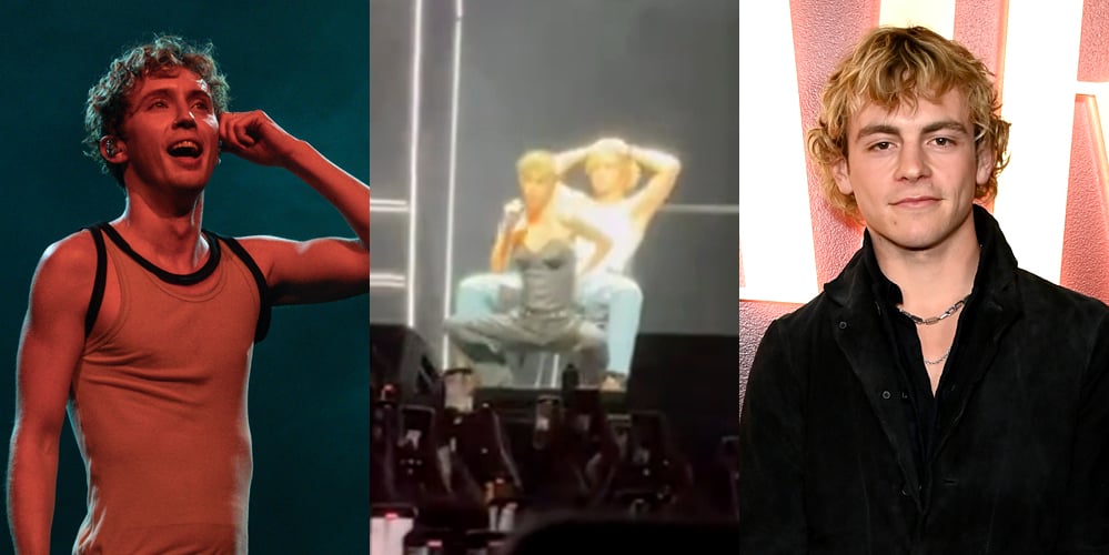 Troye Sivan Gives Ross Lynch an On-Stage Lap Dance in London, Brings ...