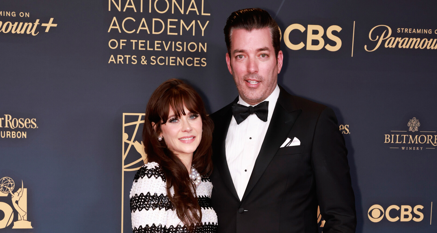 Zooey Deschanel & Jonathan Scott Couple Up at Daytime Emmys 2024 | 2024 ...