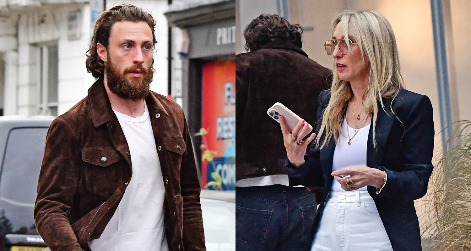 Aaron Taylor-Johnson Shows Off His Bushier Beard During Day Out with ...