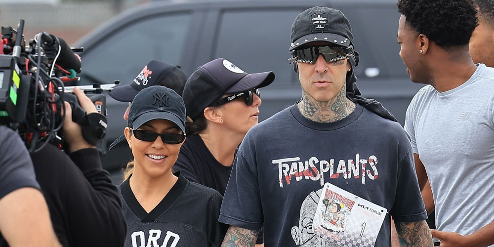 Kourtney Kardashian Supports Travis Barker at His Run Travis Run 5K ...