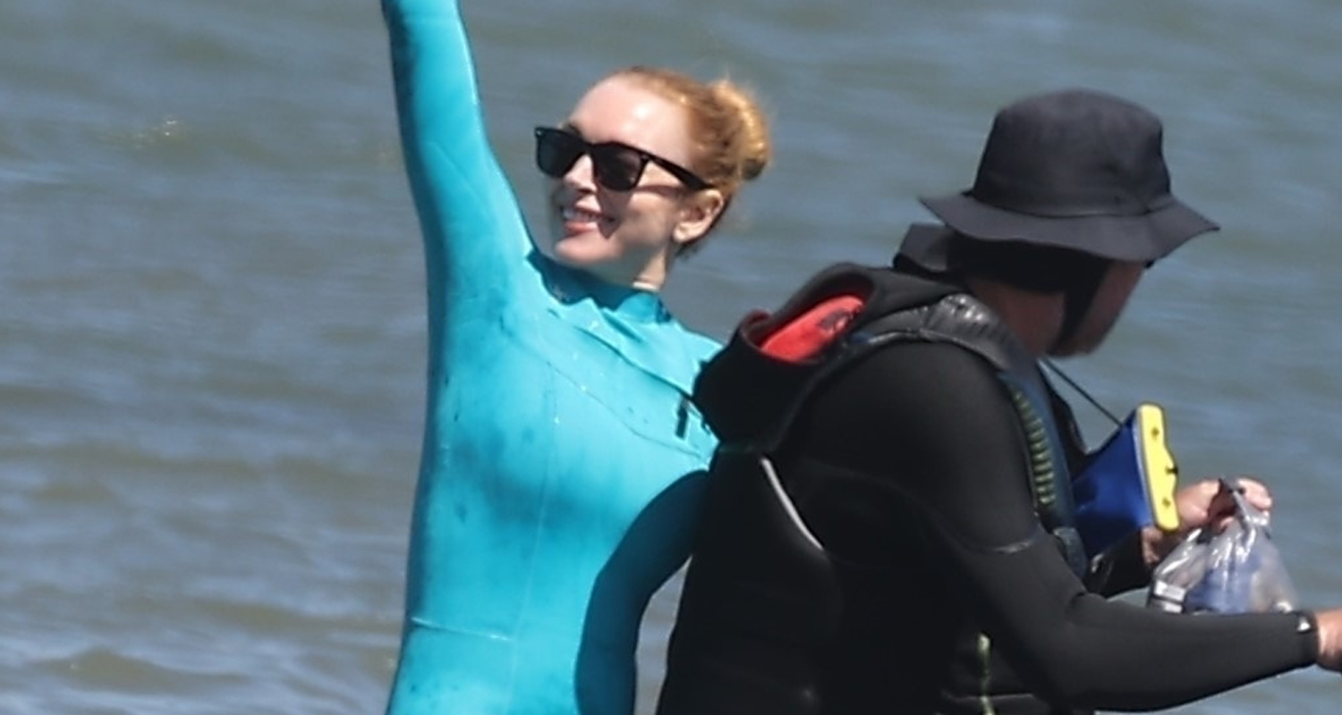 Lindsay Lohan Hits the Water to Film Scenes for ‘Freakier Friday’ in ...