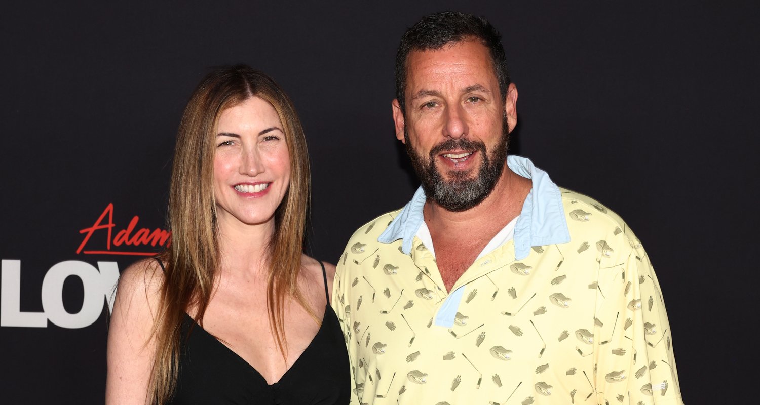 Adam Sandler Gets Support From Wife Jackie at ‘Love You’ Netflix Comedy ...