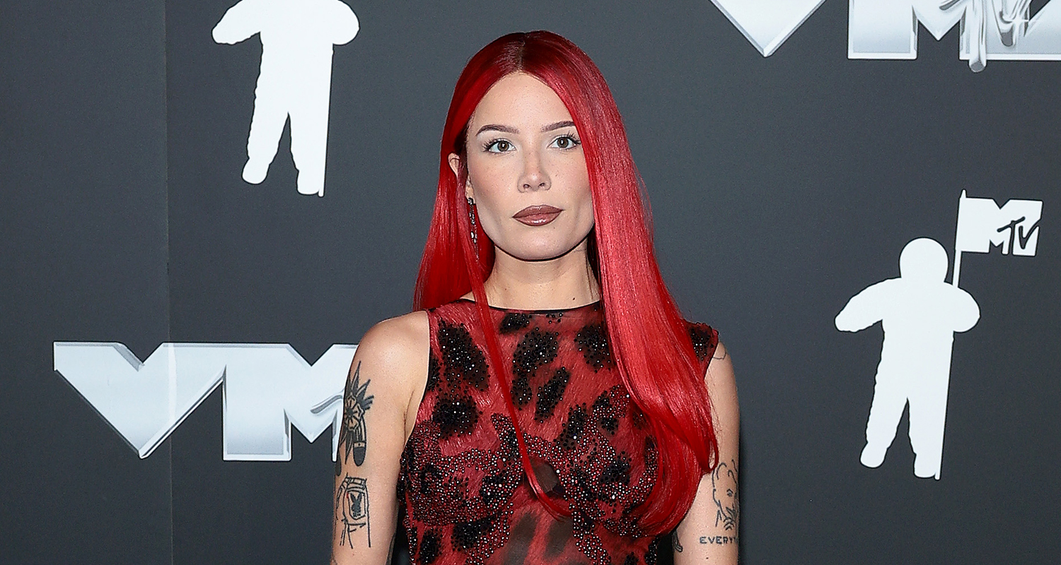 Halsey Pairs Red Hair with Red & Black Dress to MTV VMAs 2024 | 2024 ...