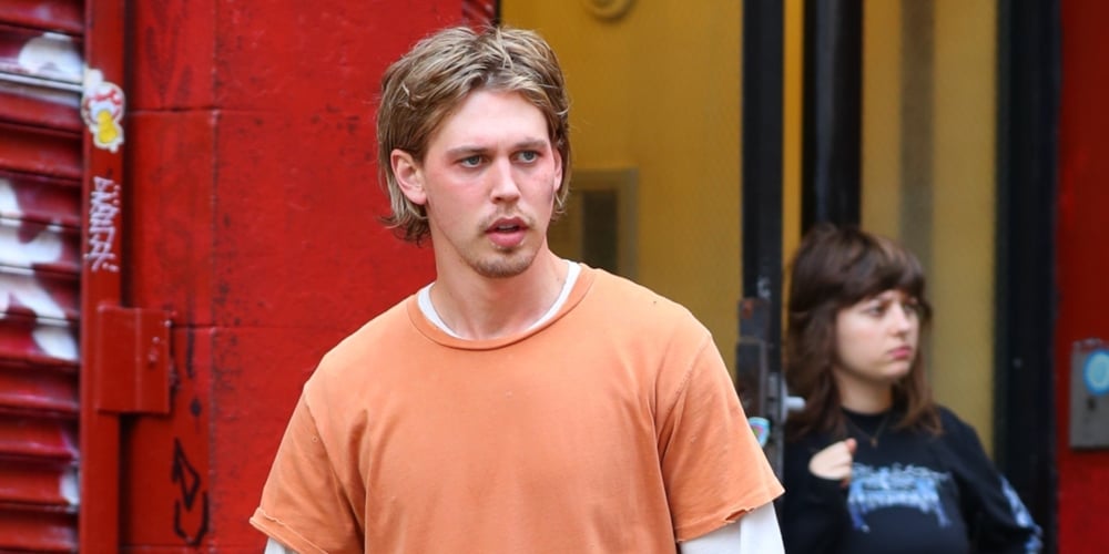 Austin Butler Channels ’90s Style on Set of His New Movie ‘Caught ...
