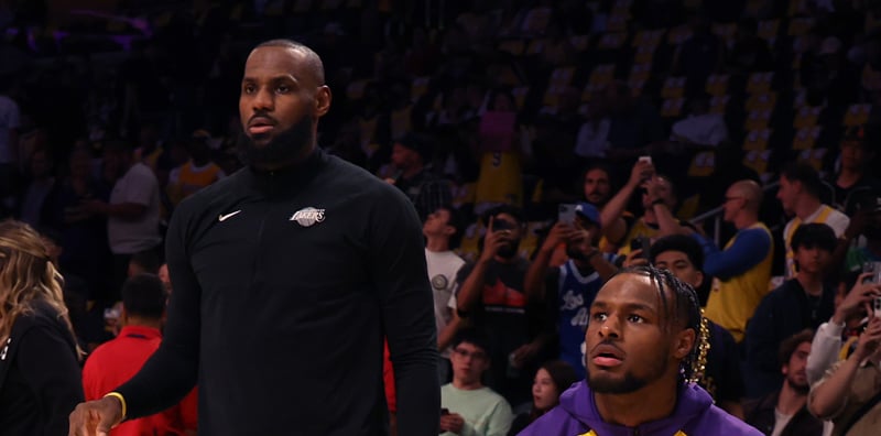 LeBron James & Son Bronny Officially Make NBA History as First Father-Son Duo to Share Court ...