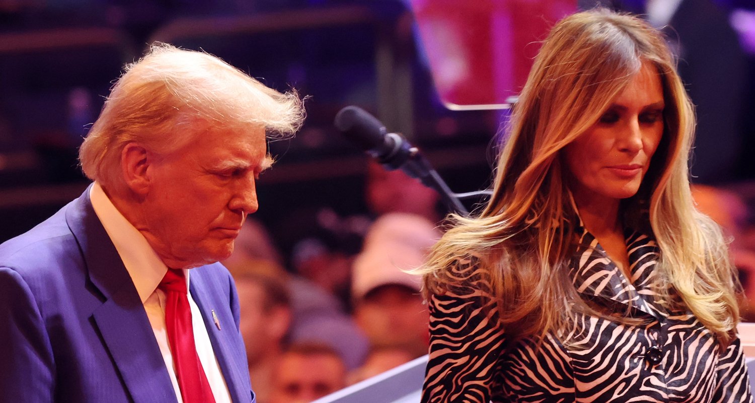 Melania Trump Makes Rare Campaign Appearance, Joins Donald Trump at Madison Square Garden Rally ...