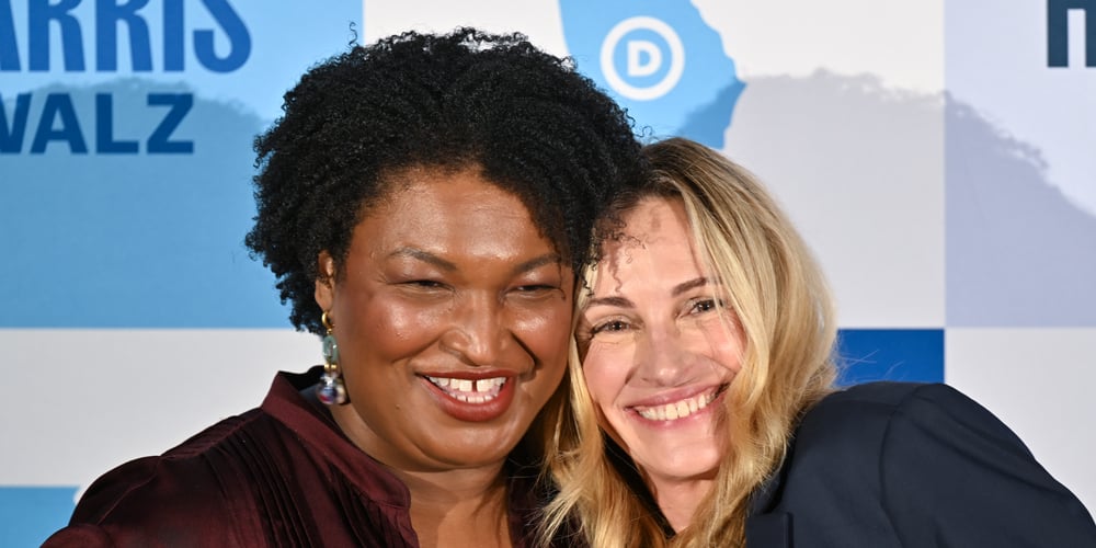 Julia Roberts Joins Stacey Abrams in Georgia to Campaign for Harris ...