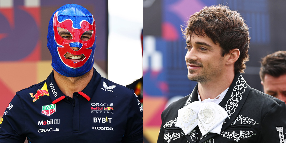 Formula 1 Drivers Sergio Perez & Charles Leclerc Dress Up While ...