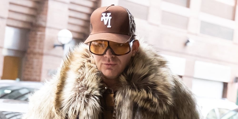 Adam Lambert Keeps Warm in Glam Fur Coat While Heading to ‘Cabaret ...