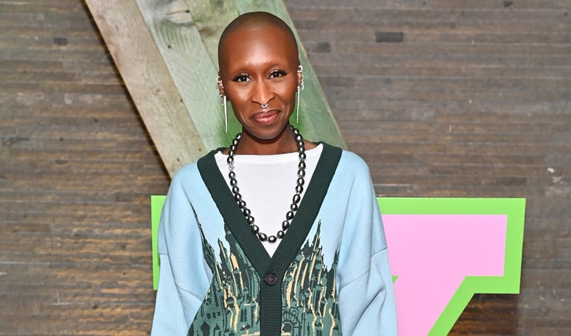 Cynthia Erivo Wears Emerald City Cardigan from Roots x ‘Wicked ...