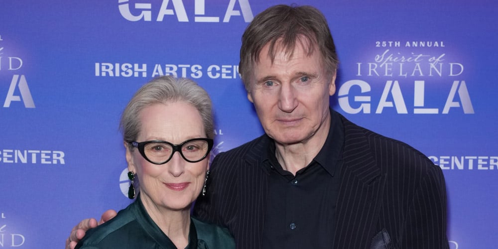 Liam Neeson Presents Meryl Streep With Spirit of Ireland Award at Irish ...