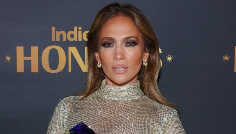 Jennifer Lopez Wows in Sheer Sparkling Gown at IndieWire Honors with ...