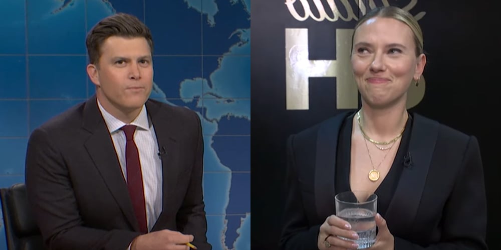 Colin Jost Forced to Tell Jokes About Wife Scarlett Johansson in ‘SNL ...