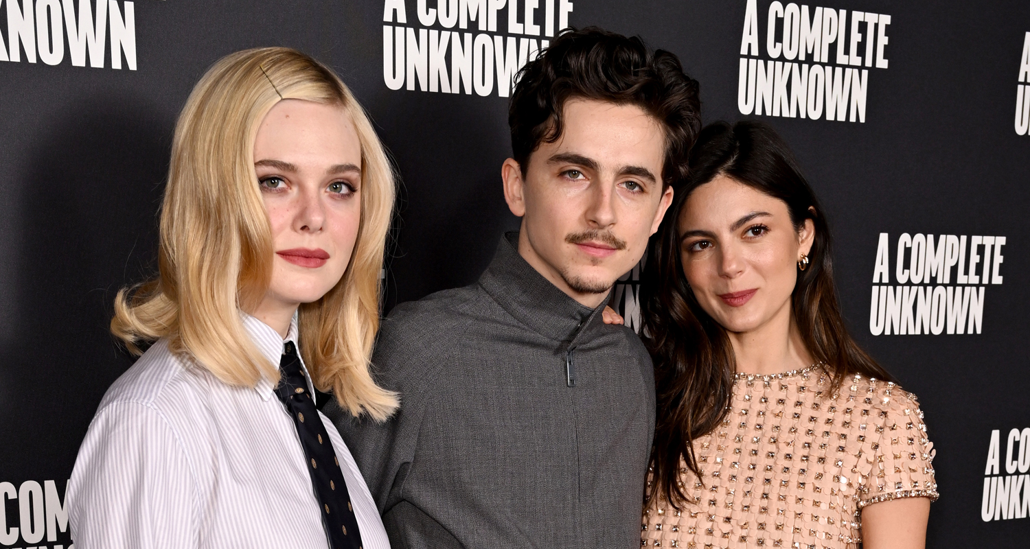 Timothee Chalamet, Elle Fanning, & Monica Barbaro Step Out for ‘A ...
