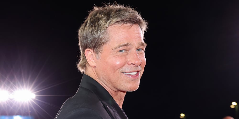 Brad Pitt Debuts Gray Beard & Mustache, Mixes Up Clean-Shaven Look ...