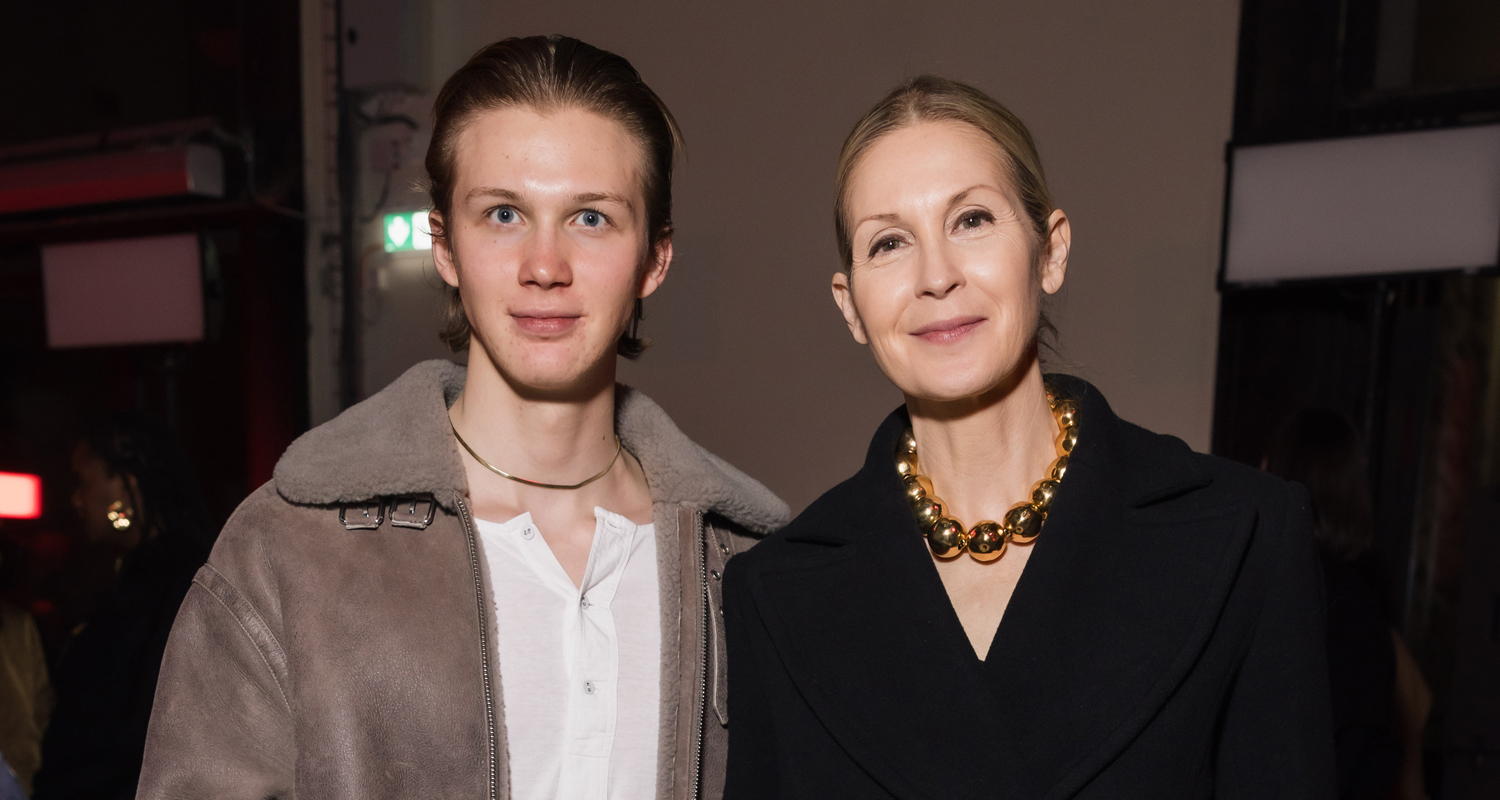 Kelly Rutherford is Joined by Son Hermés at Patou Fashion Show in Paris ...