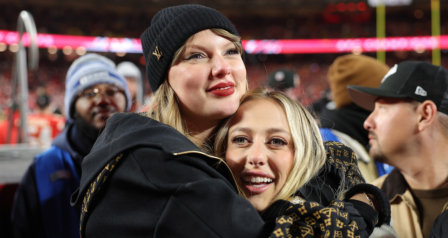 Taylor Swift & Brittany Mahomes Share a Hug While Celebrating Chiefs ...