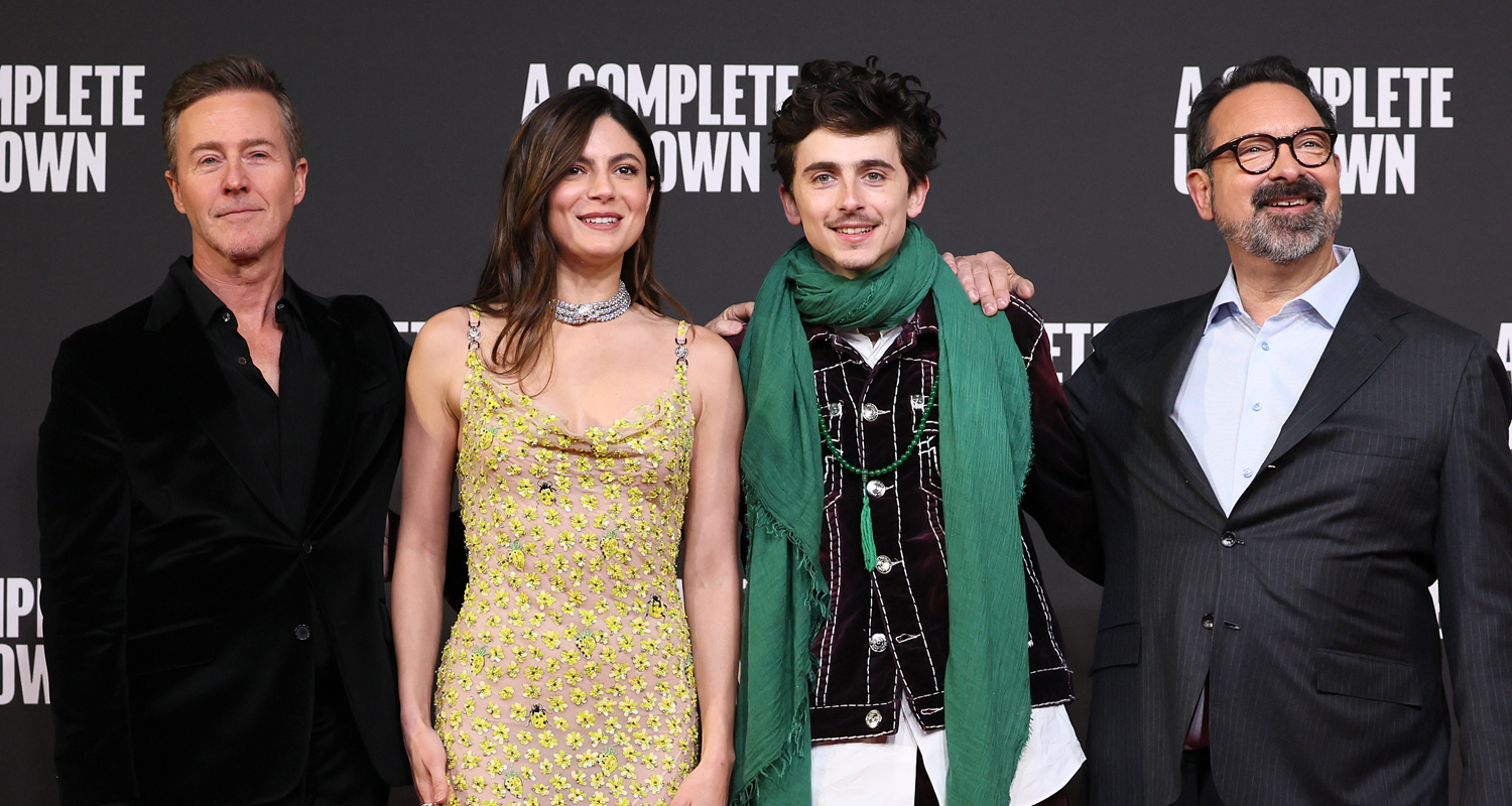 Timothee Chalamet Joins Edward Norton, Monica Barbaro, & Director James ...