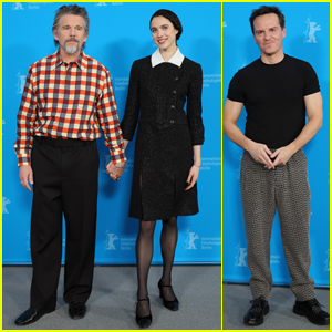 Costars Margaret Qualley & Ethan Hawke Hold Hands While Promoting ‘Blue ...