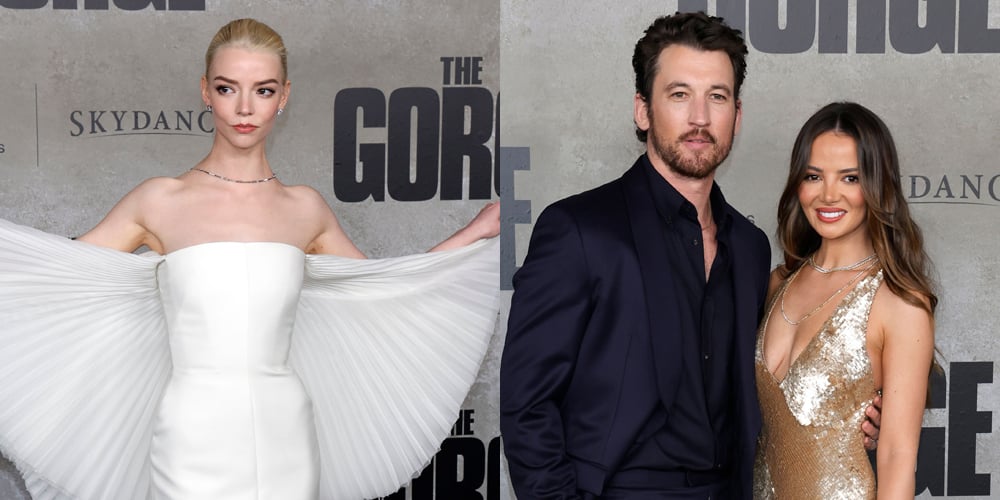 Anya Taylor Joy Strikes a Pose at ‘The Gorge’ Premiere With Costar Miles Teller & His Wife ...