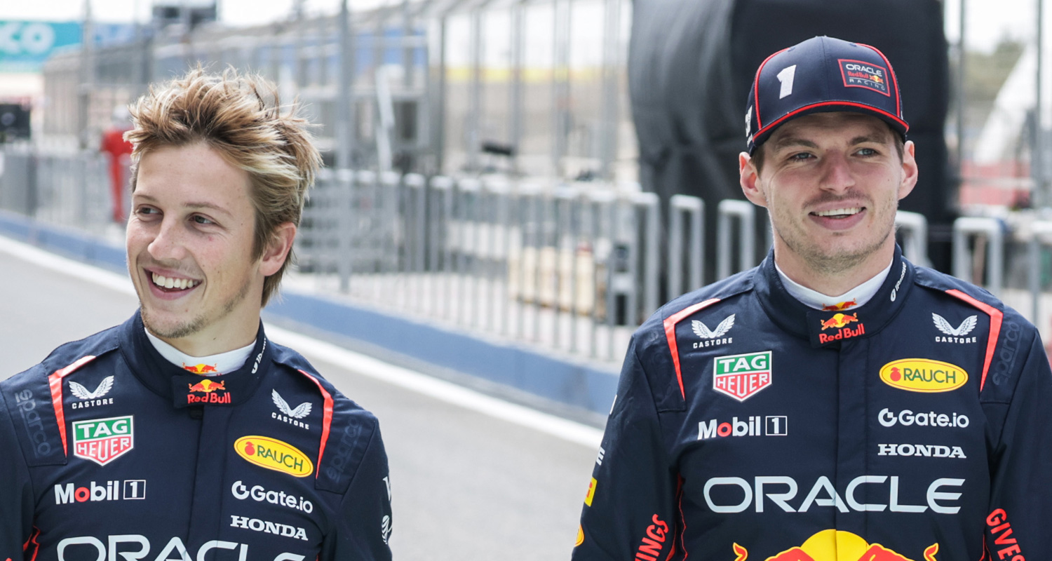 Red Bull’s Max Verstappen & Liam Lawson Film Content & Hit the Track ...