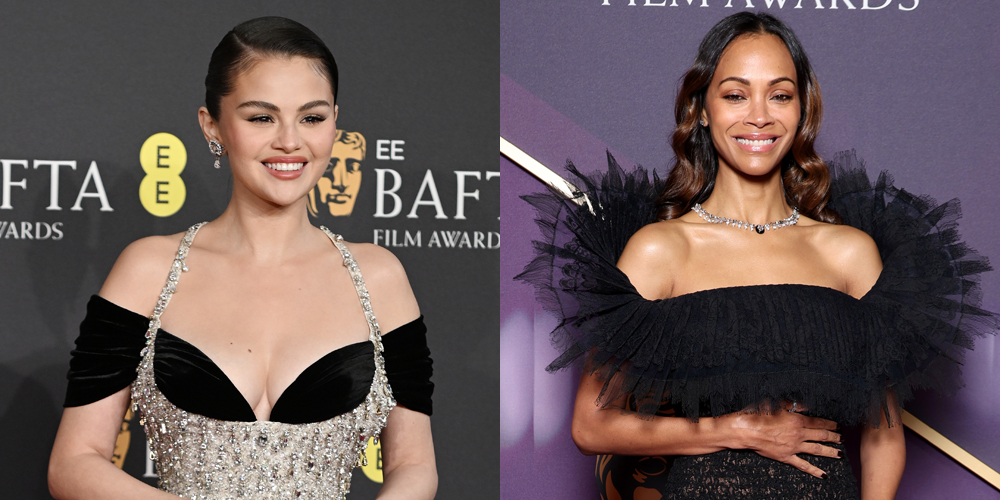 Nominees Selena Gomez & Zoe Saldana Arrive for BAFTAs 2025! | 2025 BAFTAs, BAFTAs, Marco Perego ...
