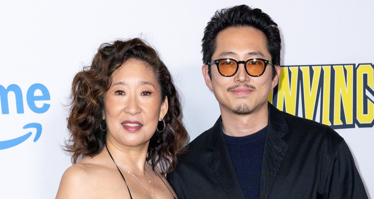 Sandra Oh & Steven Yeun Share Hug at ‘Invincible’ Season 3 Premiere | Gillian Jacobs, Jason ...