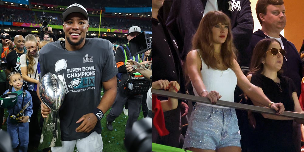 Eagles Star Saquon Barkley Supports Taylor Swift After Super Bowl Boos ...