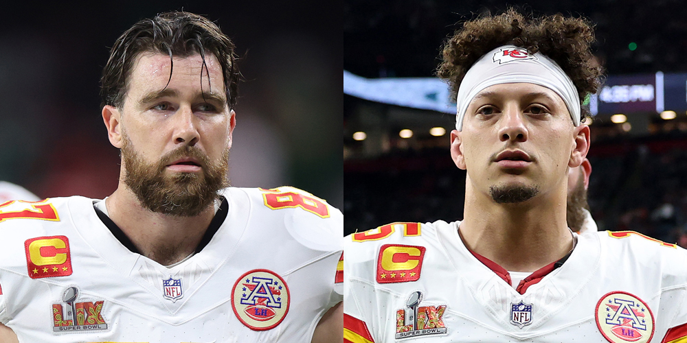 Travis Kelce & Patrick Mahomes React to Chiefs Devastating Loss to Eagles at Super Bowl 2025 ...