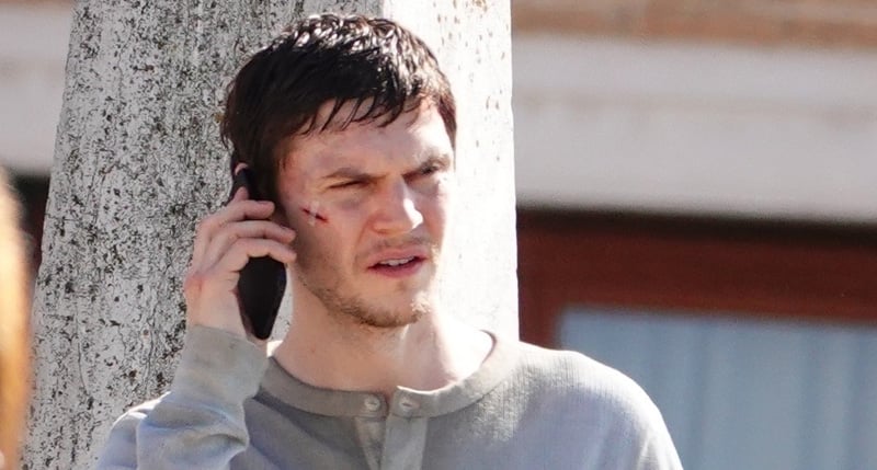 Evan Peters Is Bloody & Bruised in New ‘The Beauty’ Set Photos for Ryan ...