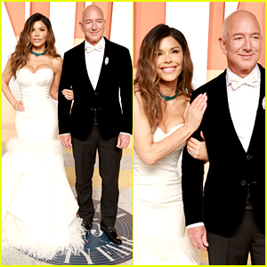 Jeff Bezos & Lauren Sanchez Look Wedding Ready at Vanity Fair Oscar ...