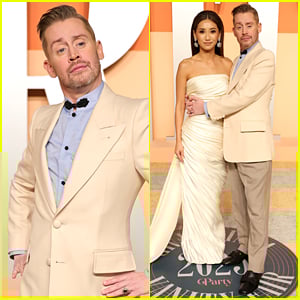 Macaulay Culkin Keeps Brenda Song Close at Vanity Fair Oscar Party 2025