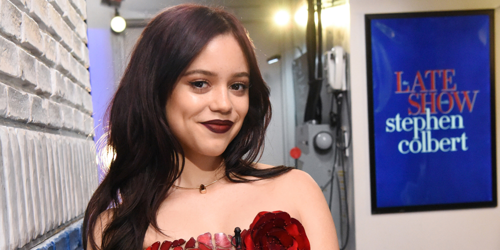 Jenna Ortega Wears Glass Dress on ‘Late Show,’ Reveals How ‘Wednesday’ Set Changed for Lady Gaga ...