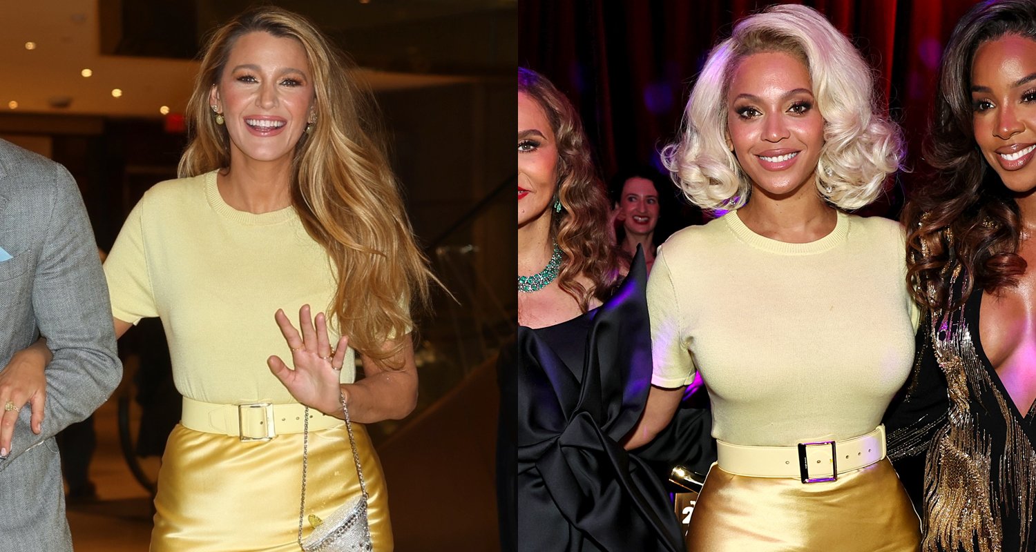 Blake Lively Changes Into Yellow Outfit (Previously Worn by Beyoncé!) to ‘Another Simple Favor ...