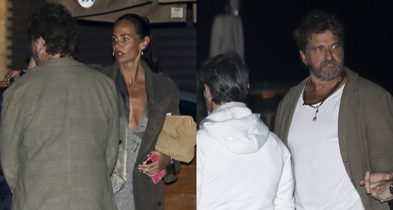 Gerard Butler & Longtime Girlfriend Morgan Brown Step Out for Date Night at Nobu | Gerard Butler ...