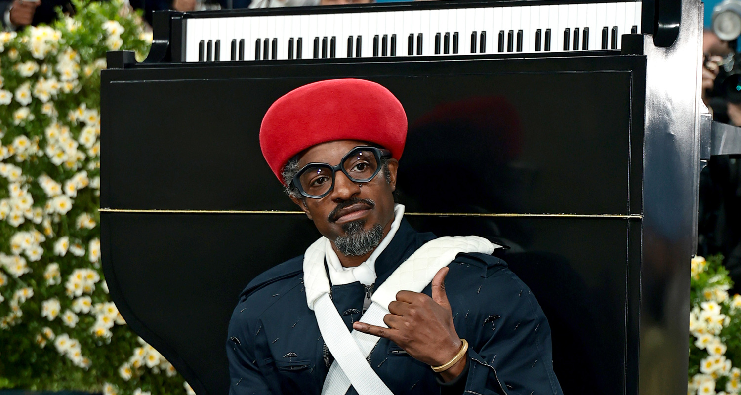 André 3000 Wears Piano On His Back at Met Gala 2025, Releases Surprise ...