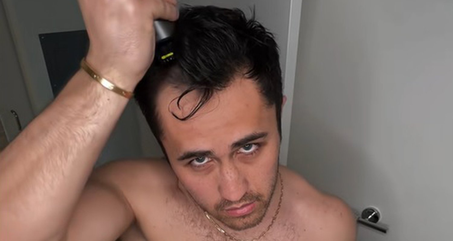 Chris Olsen Shaves His Head Amid Ex-Boyfriend Drama, Says You Won’t See Him For Awhile (Video ...