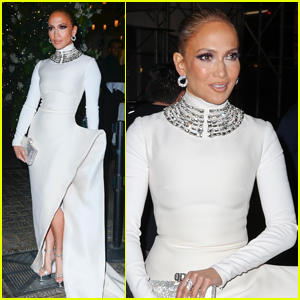 Jennifer Lopez Changes Into Chic White Dress for John Kander’s 98th ...