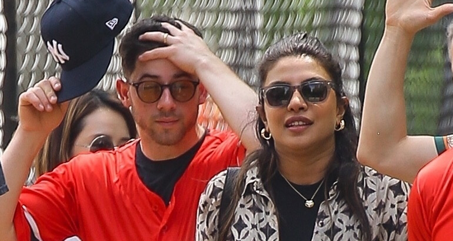Nick Jonas Gets Support from Wife Priyanka Chopra as He Plays Softball in Central Park | George ...