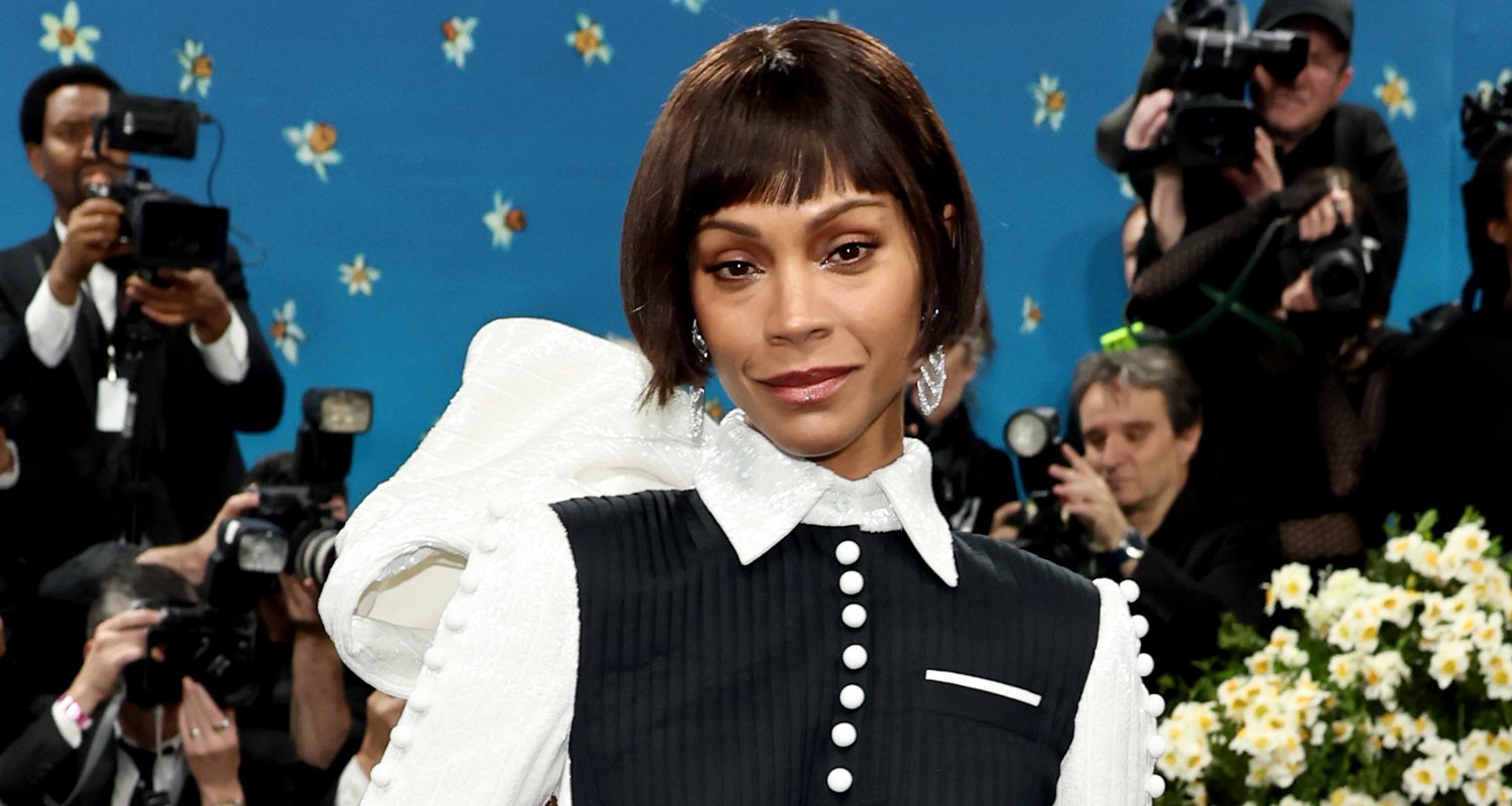 Zoe Saldana Wears Structured Thom Browne Dress to Met Gala 2025 | 2025 Met Gala, Met Gala, Zoe ...