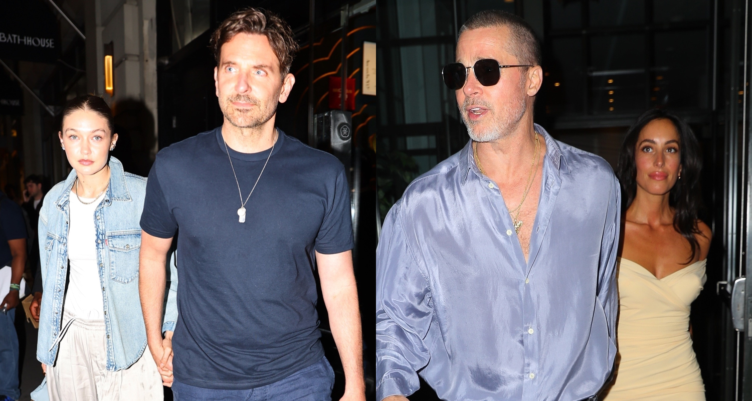 Gigi Hadid & Bradley Cooper Double Date with Brad Pitt & Ines de Ramon ...